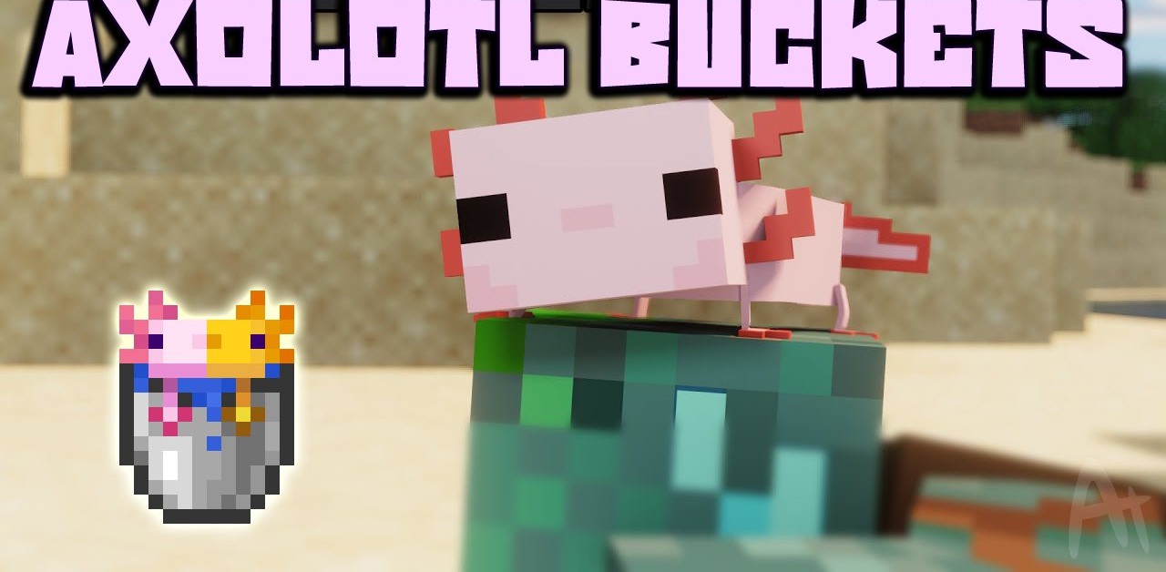 Axolotl Buckets для Minecraft 26.1.2