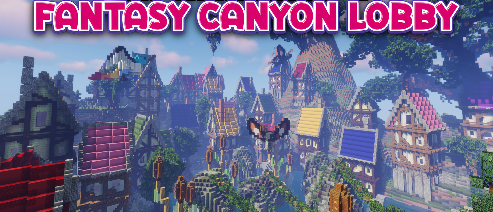 Big Fantasy Canyon Lobby | Minecraft Map