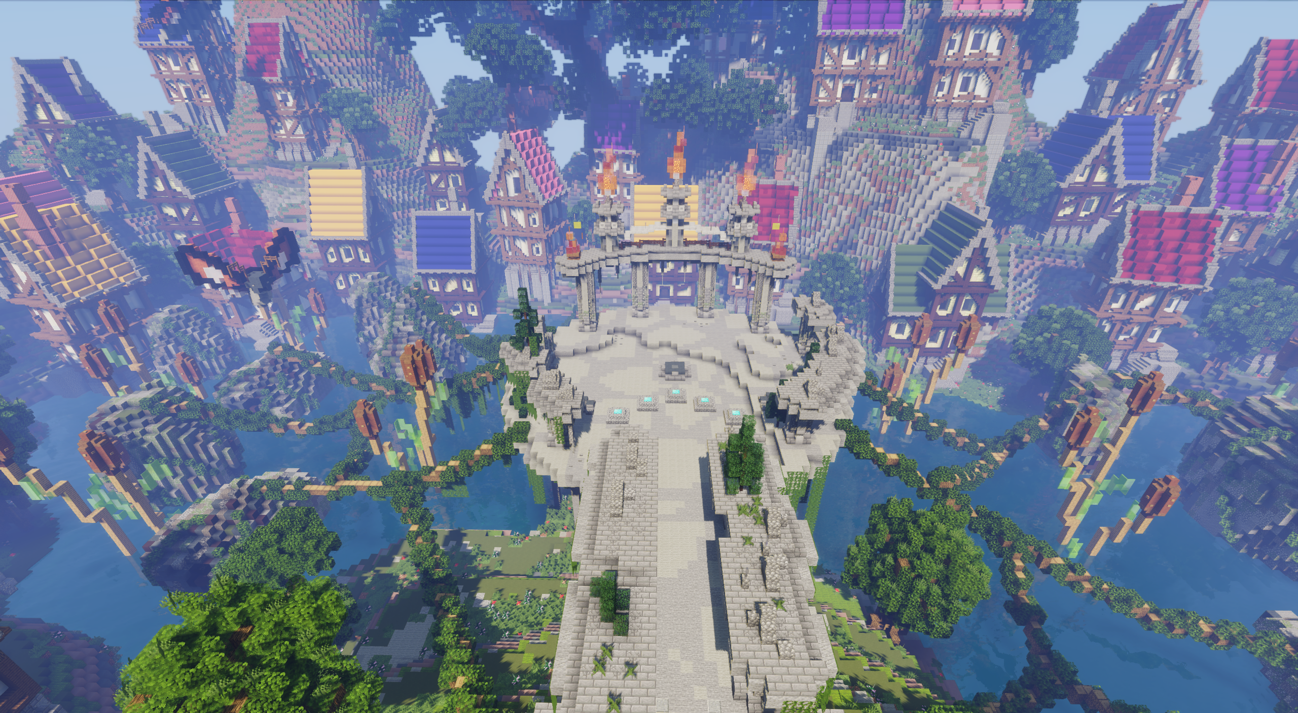 Big Fantasy Canyon Lobby | Minecraft Map