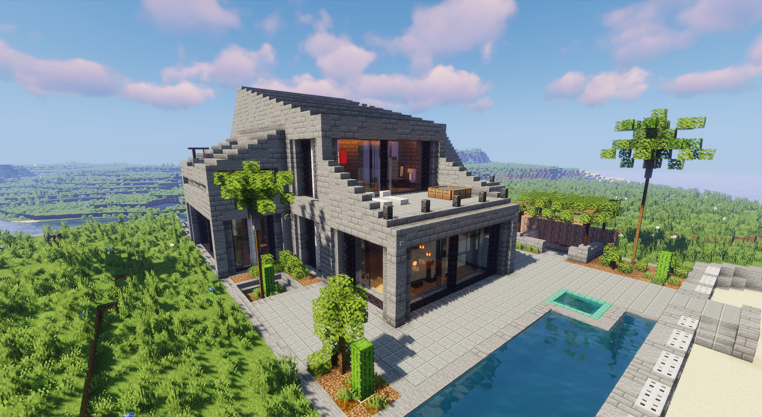 Brutalism Beach House | Карта Майнкрафт