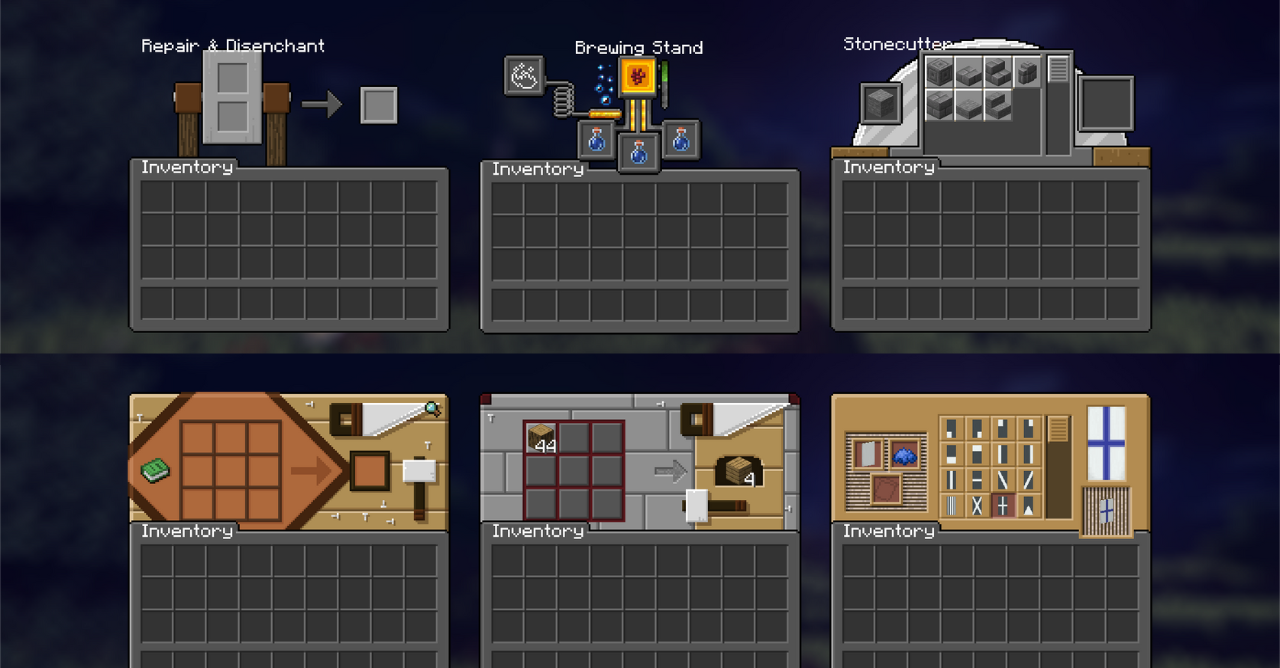 Colourful Containers Dark Mode GUI для Майнкрафт 26.1.2