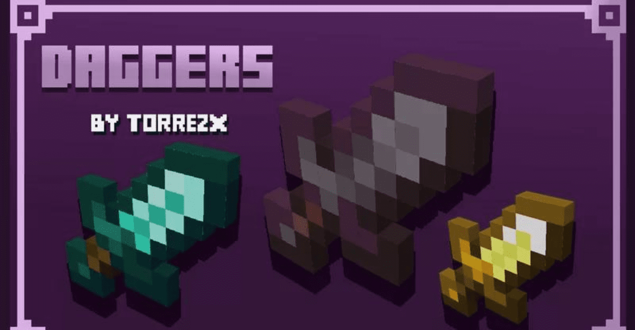 Daggers for Minecraft 1.21.8