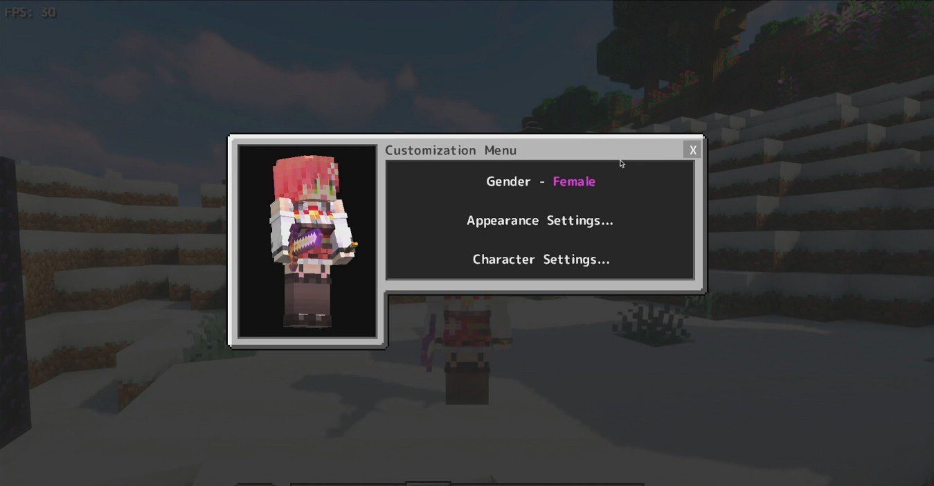 Female Gender for Minecraft 1.20.6