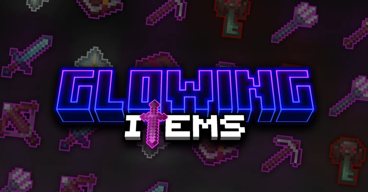 Glowing Items for Minecraft 1.21.8