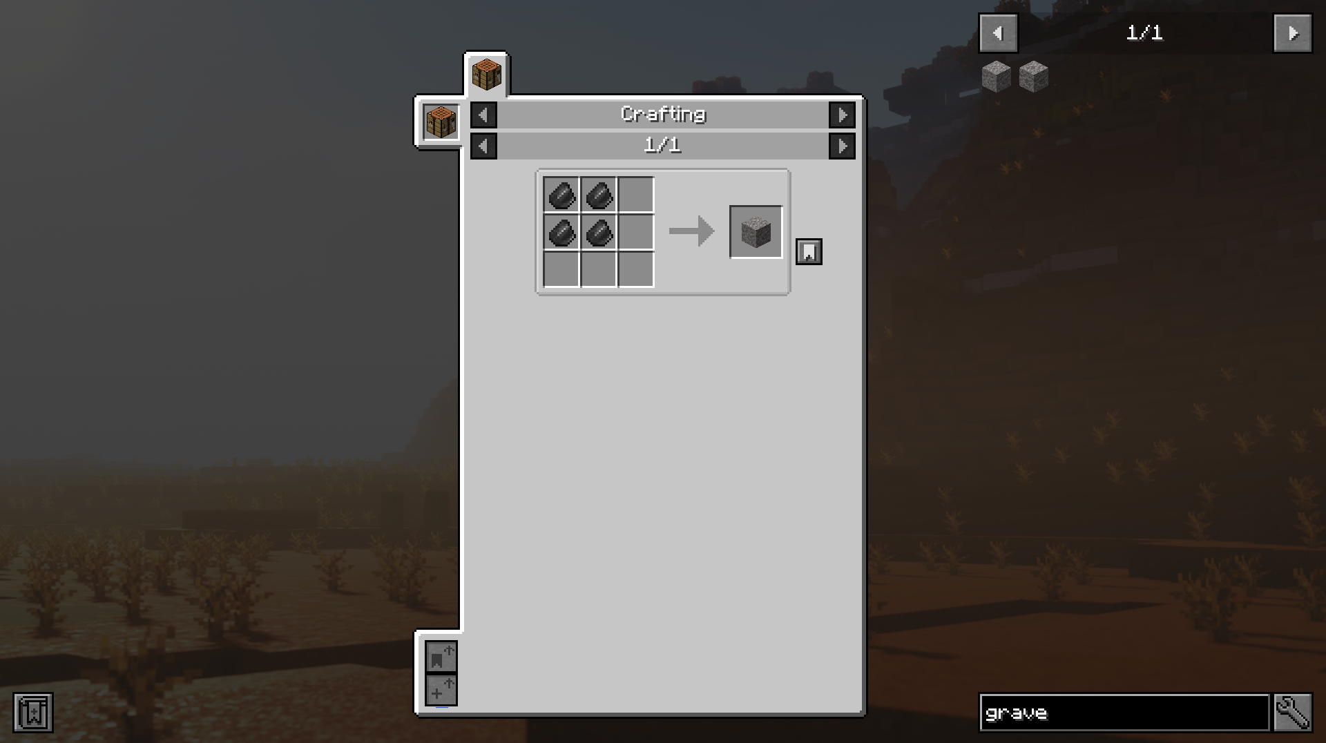 Gravel Tweaks для Minecraft 1.21.11