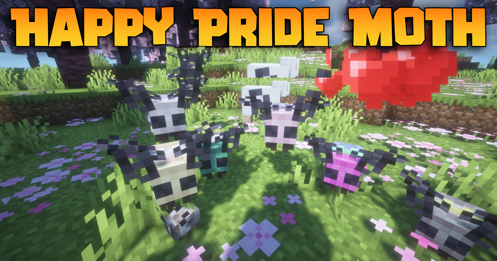 Happy Pride Moth для Minecraft 1.21.10