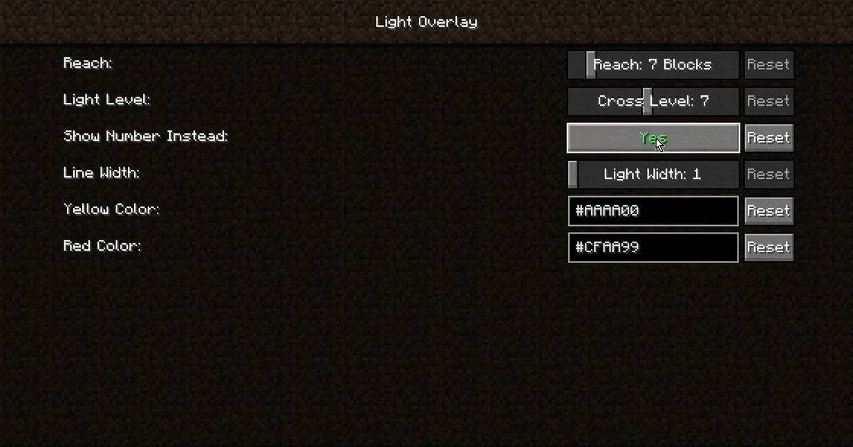 Light Overlay for Minecraft 1.21.10