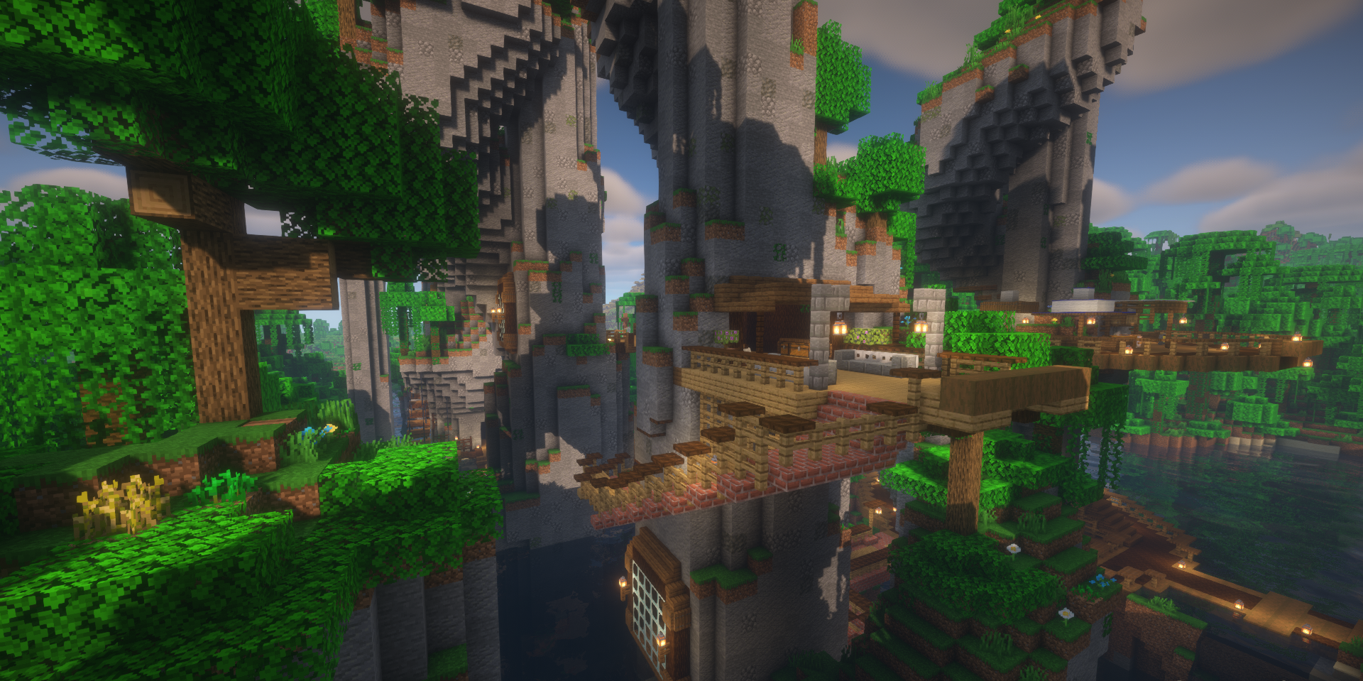 Lios Spiral Tower Villages для Minecraft 1.19.4