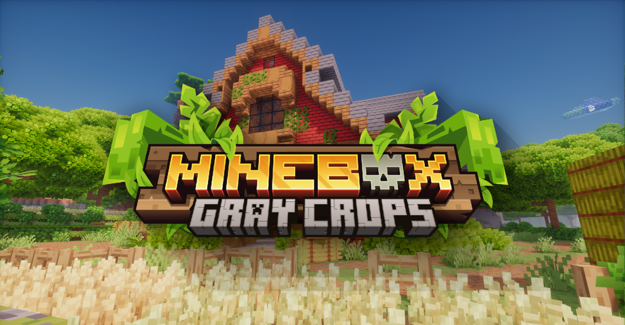 Minebox Gray Crops для Майнкрафт 1.21.10