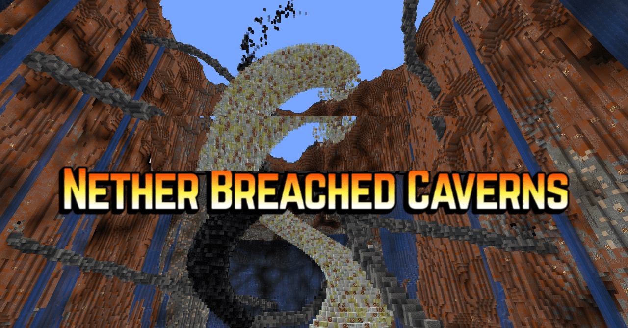 Nether Breached Caverns | Minecraft Map