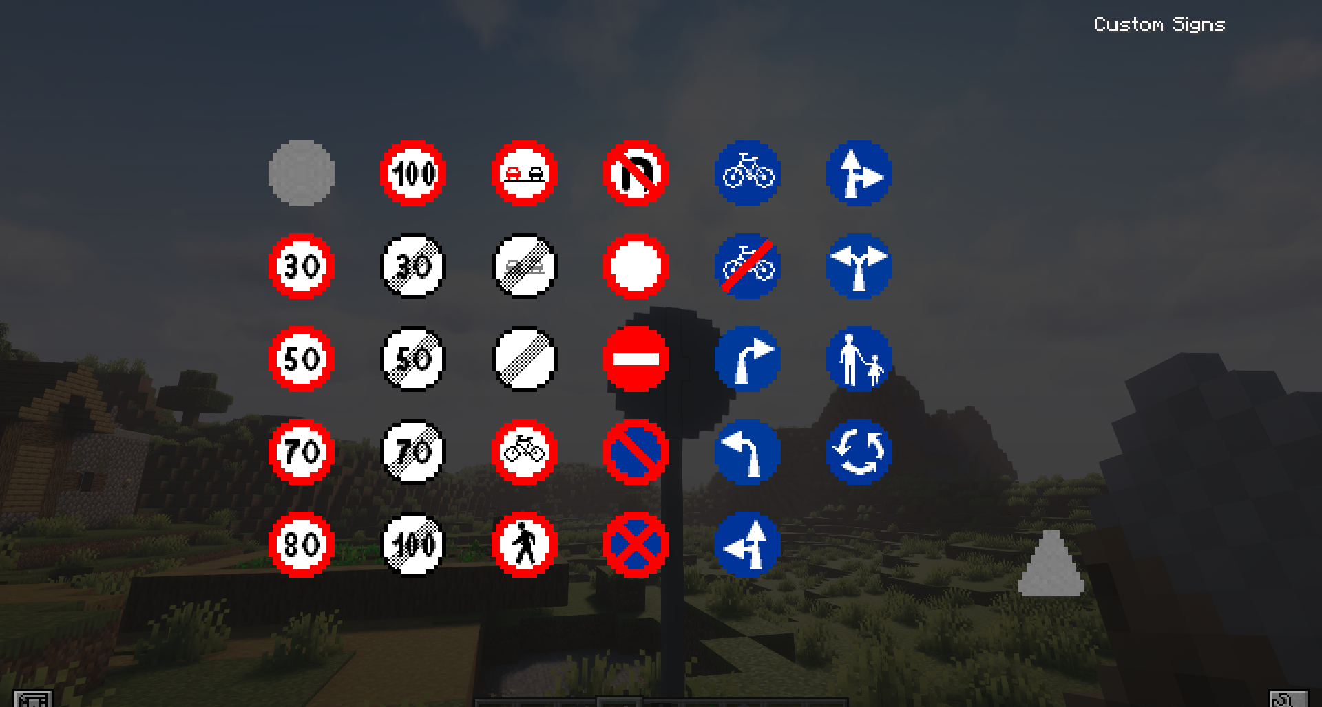Saros Road Signs for Minecraft 1.19.4