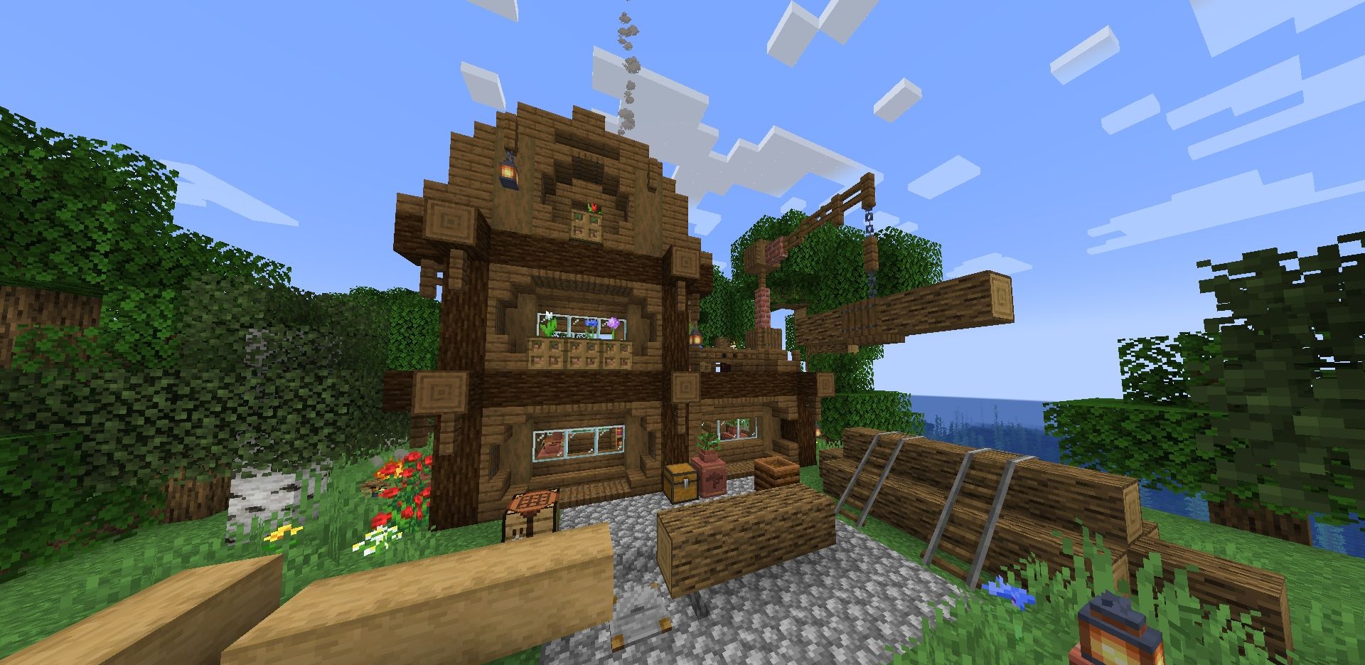 Sawmill House for Minecraft 1.21.8