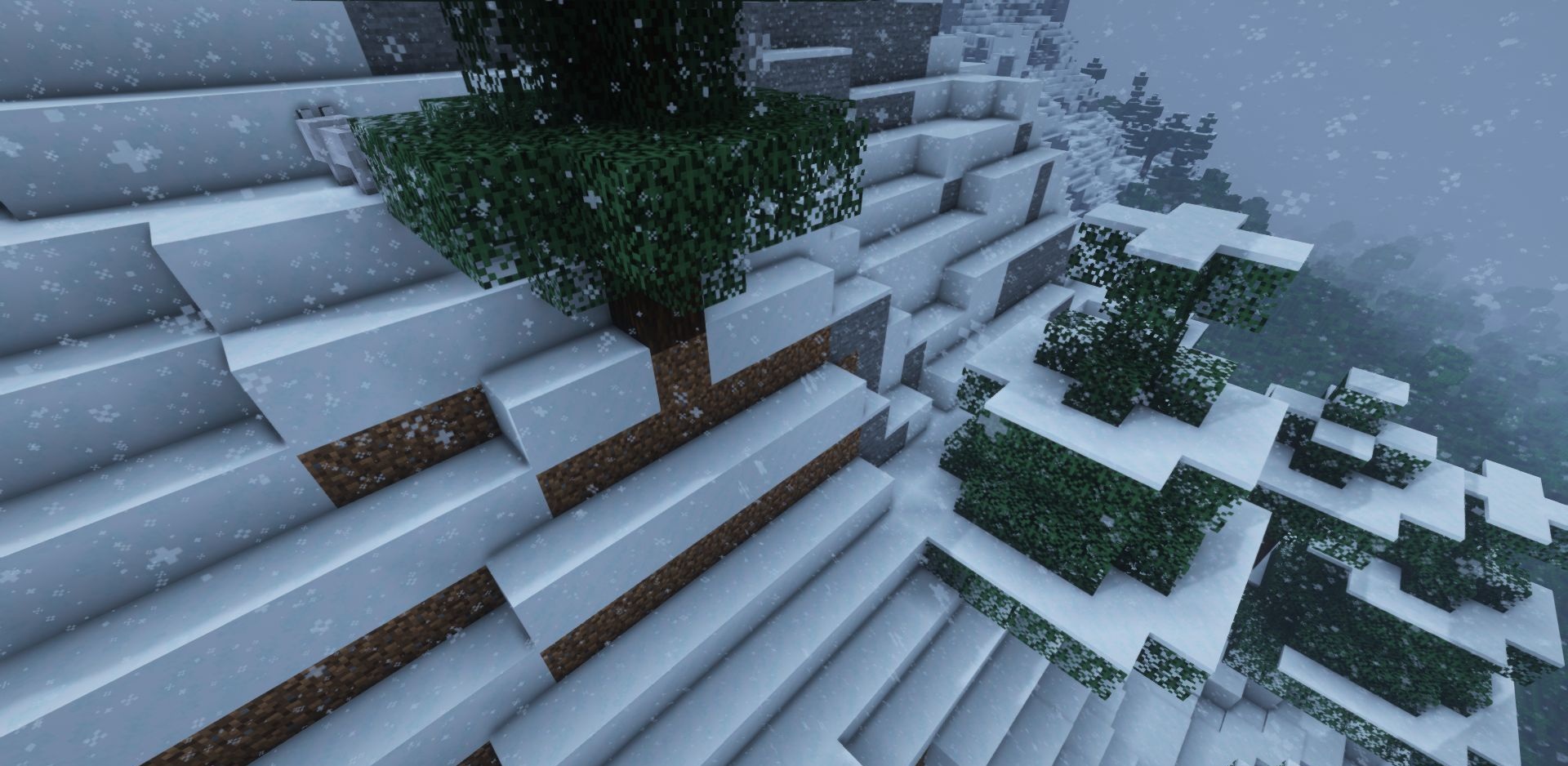 Snow Under Trees для Minecraft 1.21.11