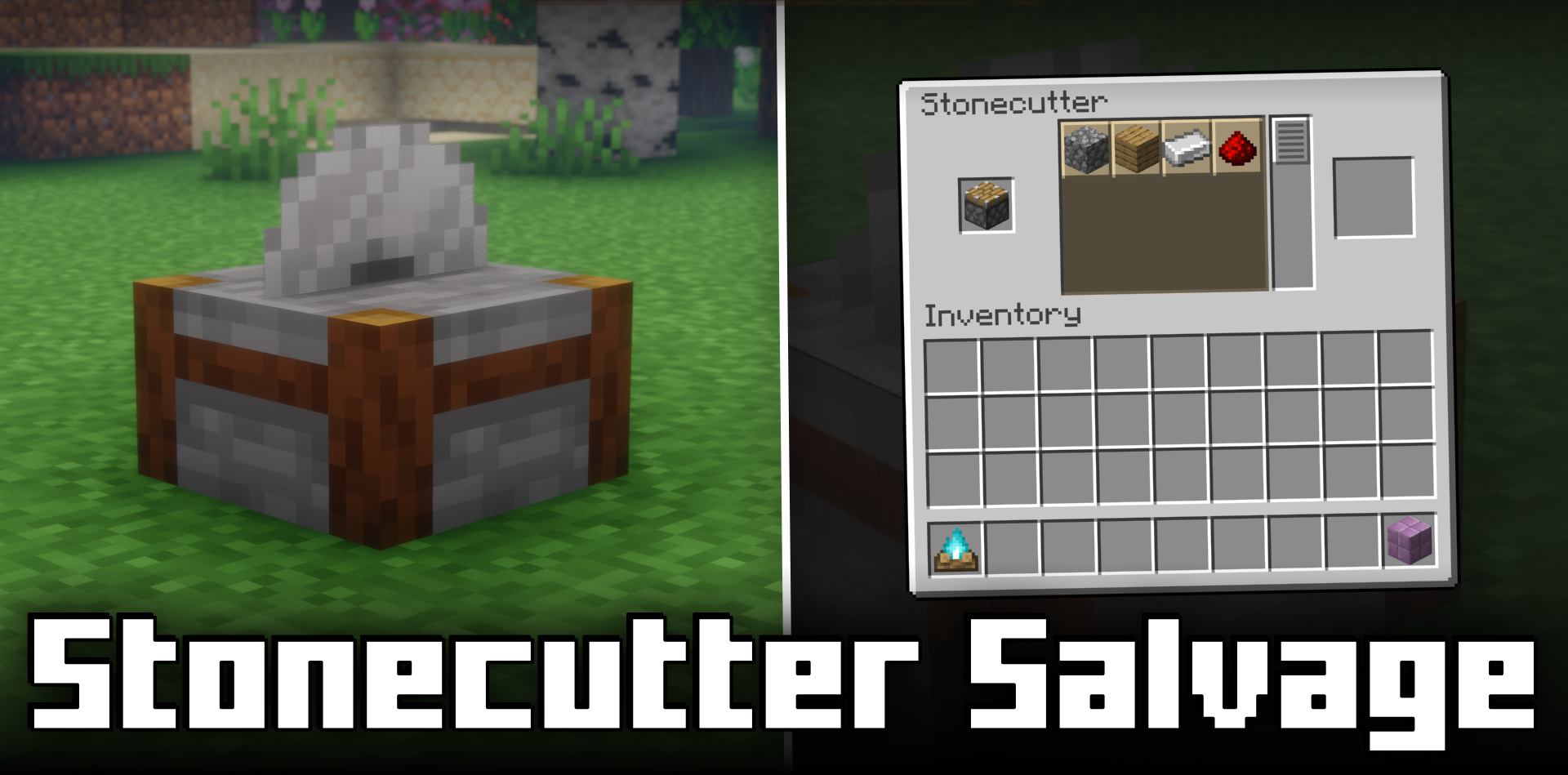 Stonecutter Salvage для Minecraft 1.21.10