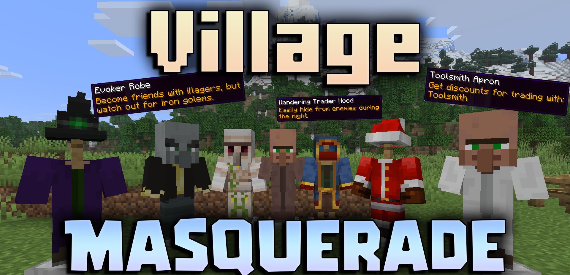 Village Masquerade для Minecraft 26.1.2