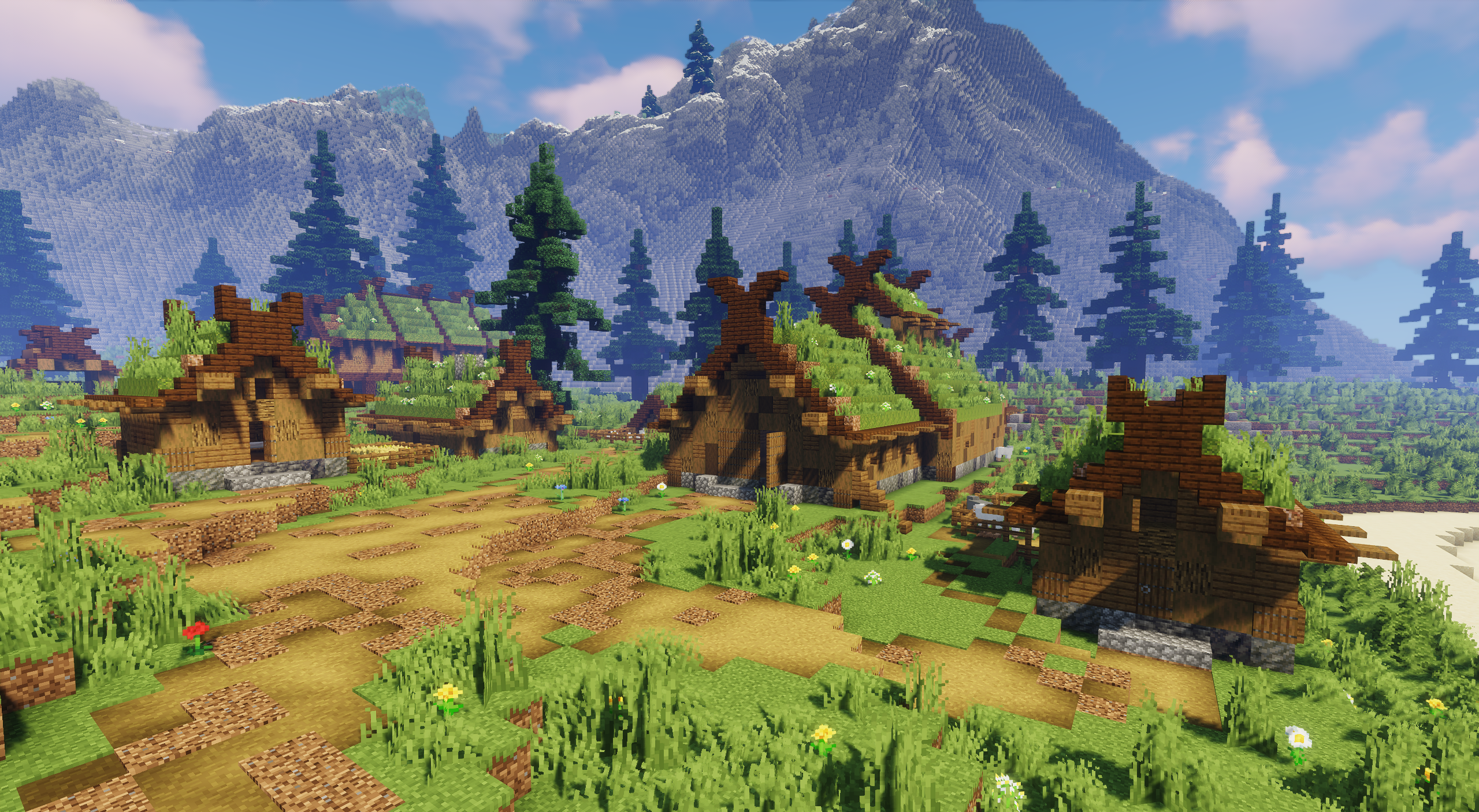 Viking Village In Fjord | Minecraft Map