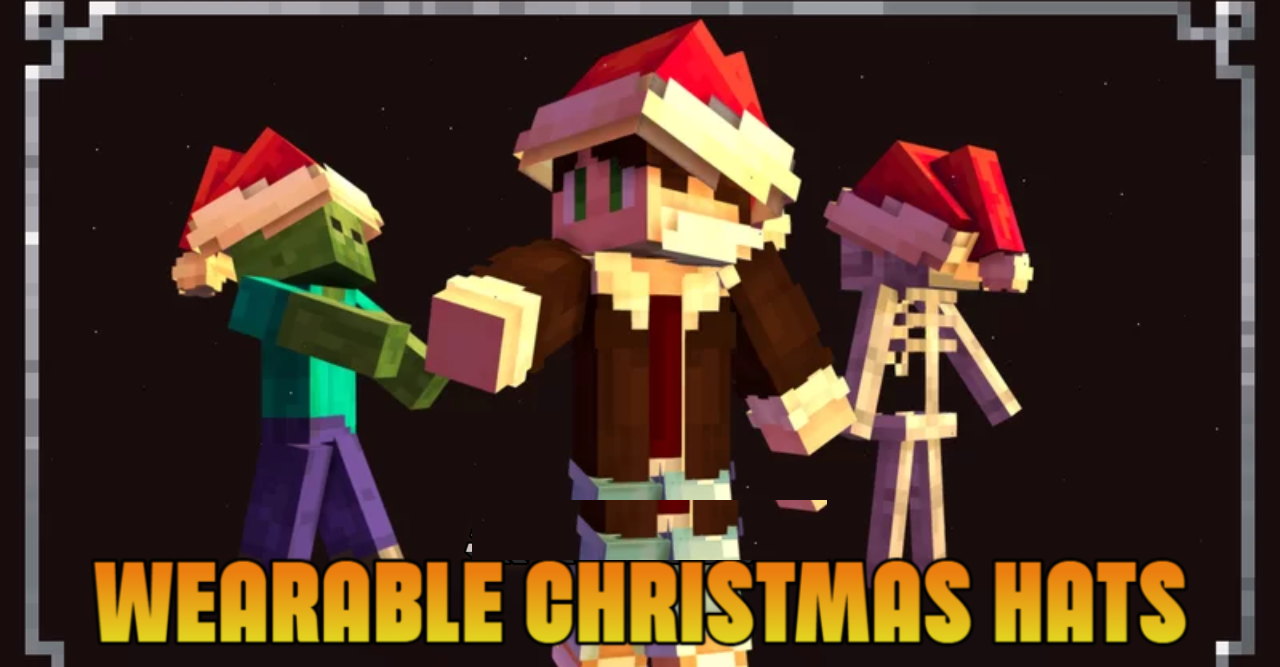 Wearable Christmas Hats for Minecraft 1.21.11