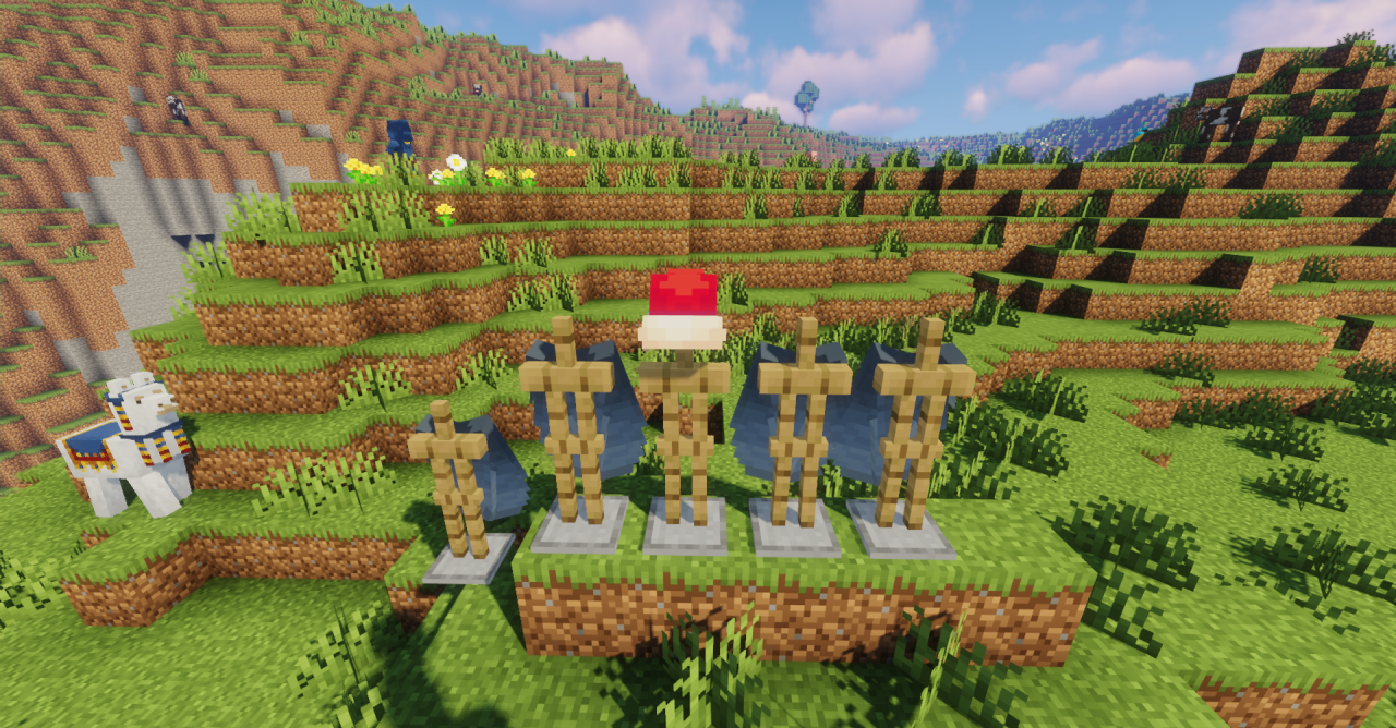 Wearable Christmas Hats for Minecraft 1.21.11