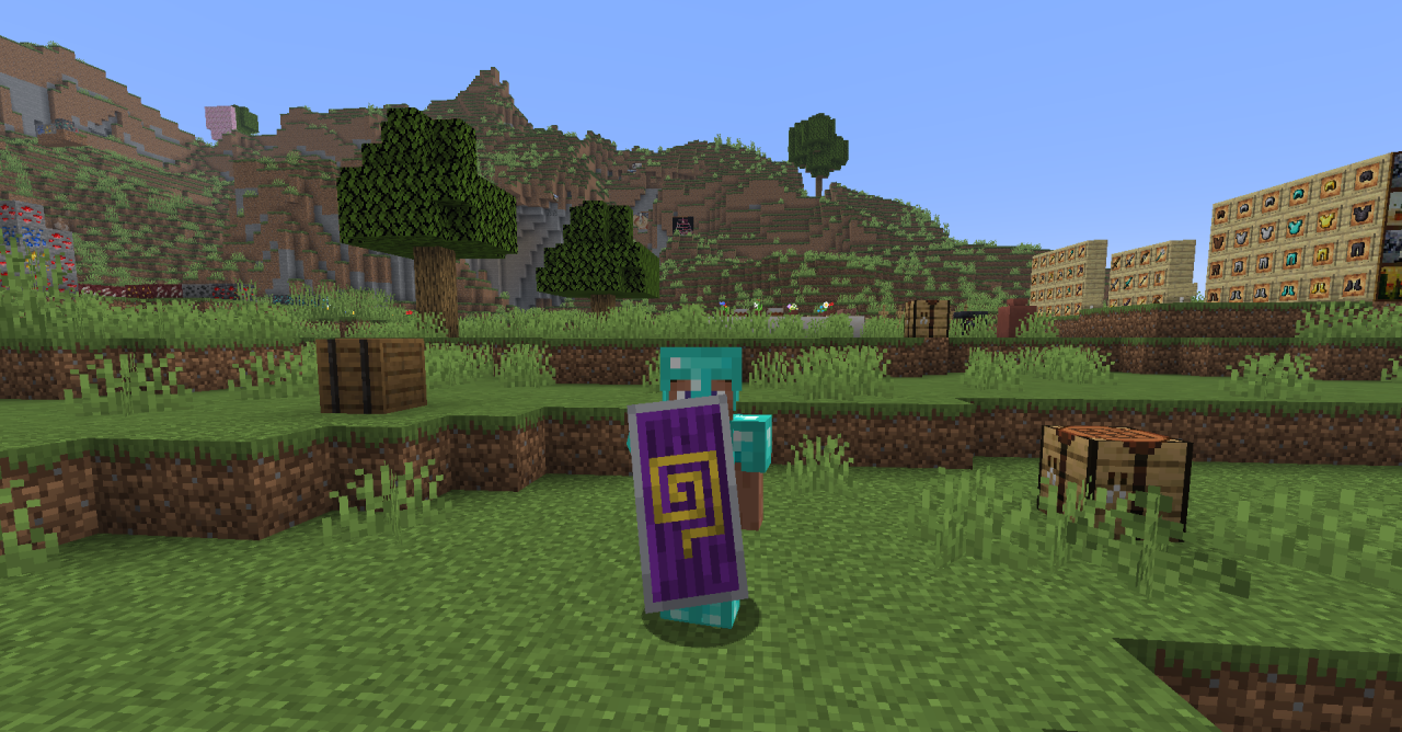 Wood Shield Designs для Майнкрафт 1.21.11