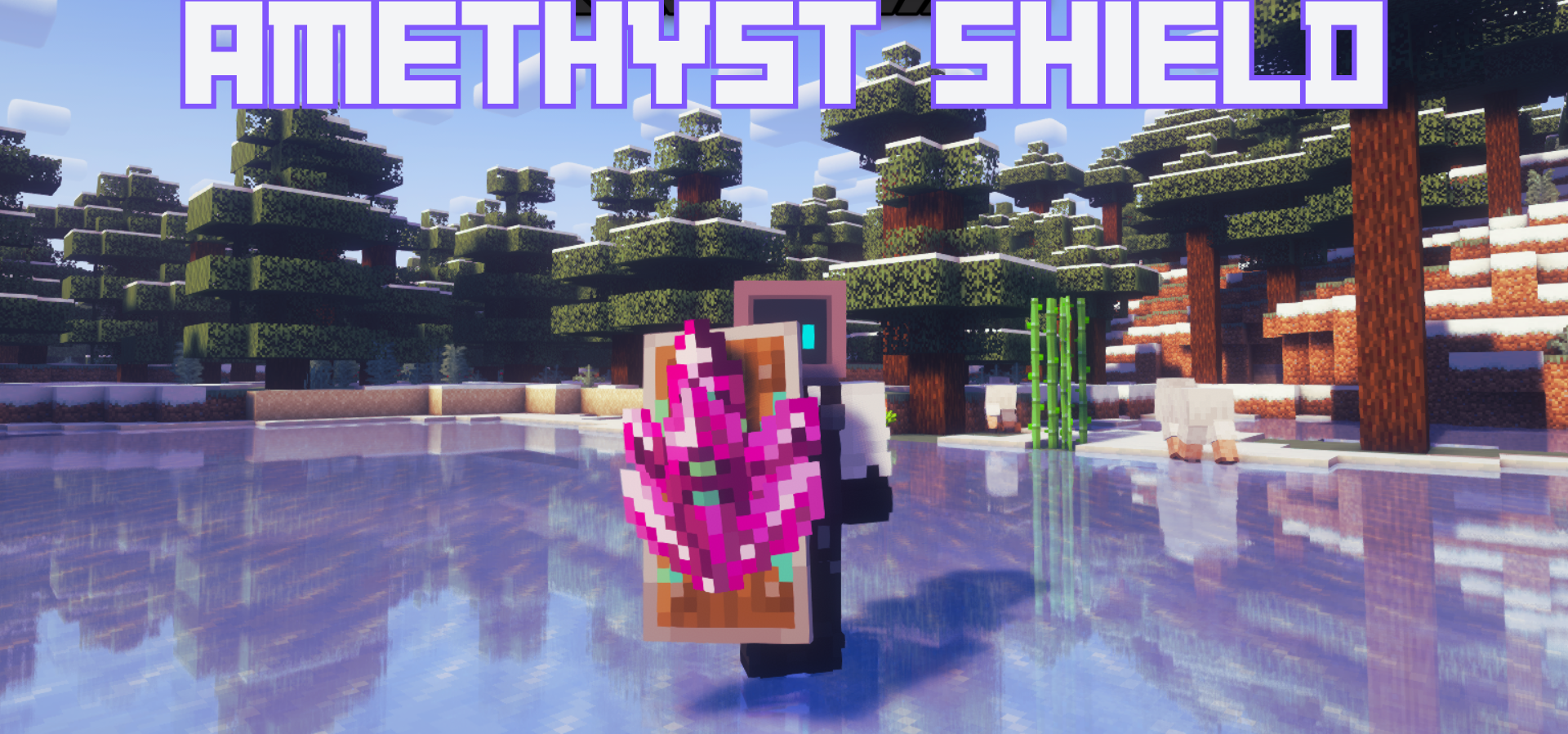 Amethyst Shield for Minecraft 1.21.8