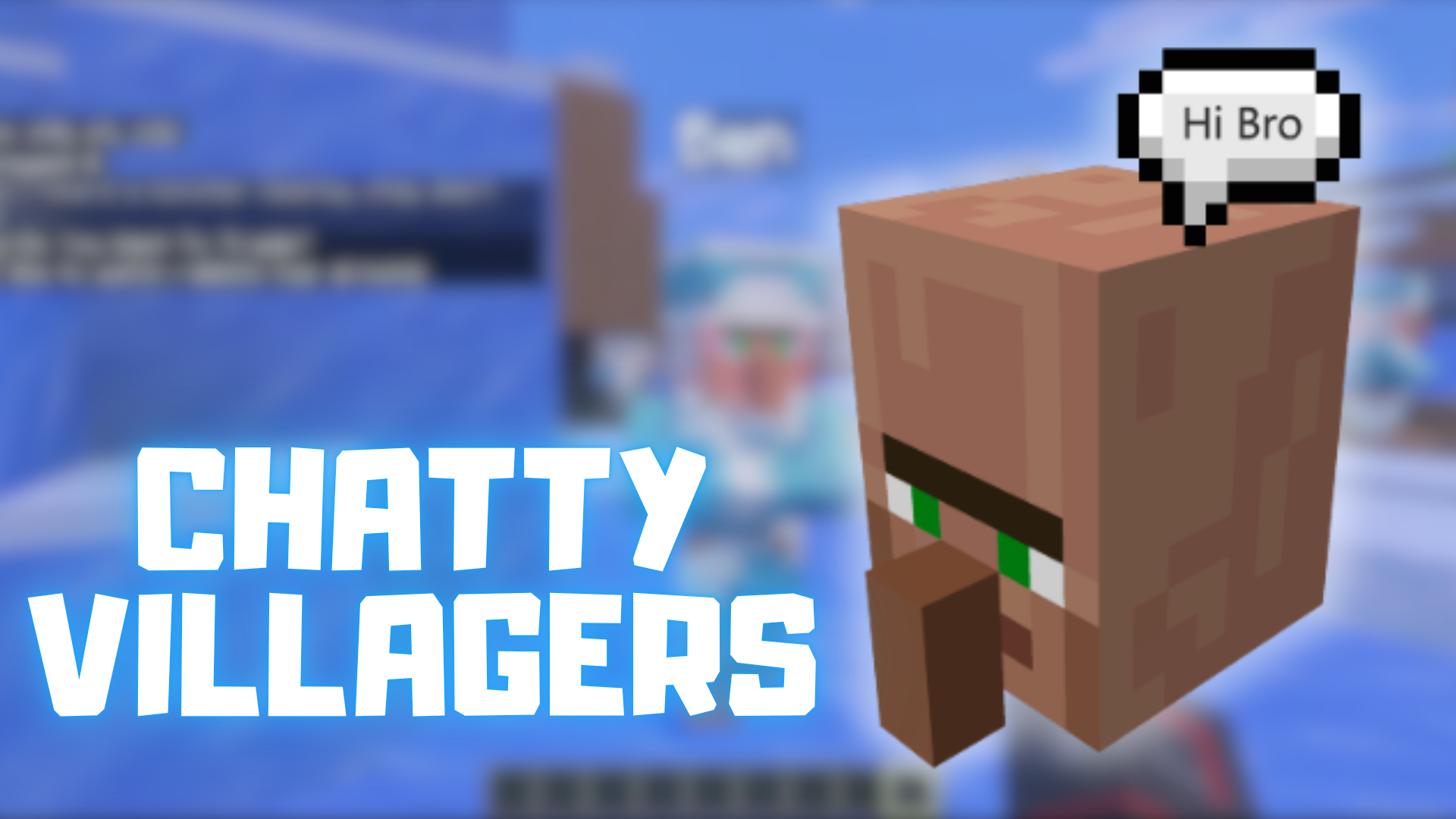 Chatty Villagers for Minecraft Pocket Edition 1.21