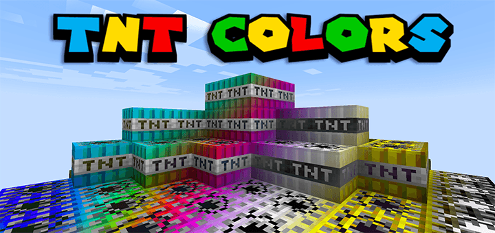 Colorful TNTs for Minecraft Pocket Edition 1.21