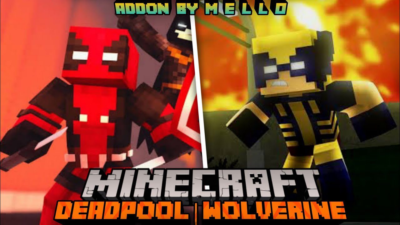 Deadpool and Wolverine for Minecraft Pocket Edition 1.21