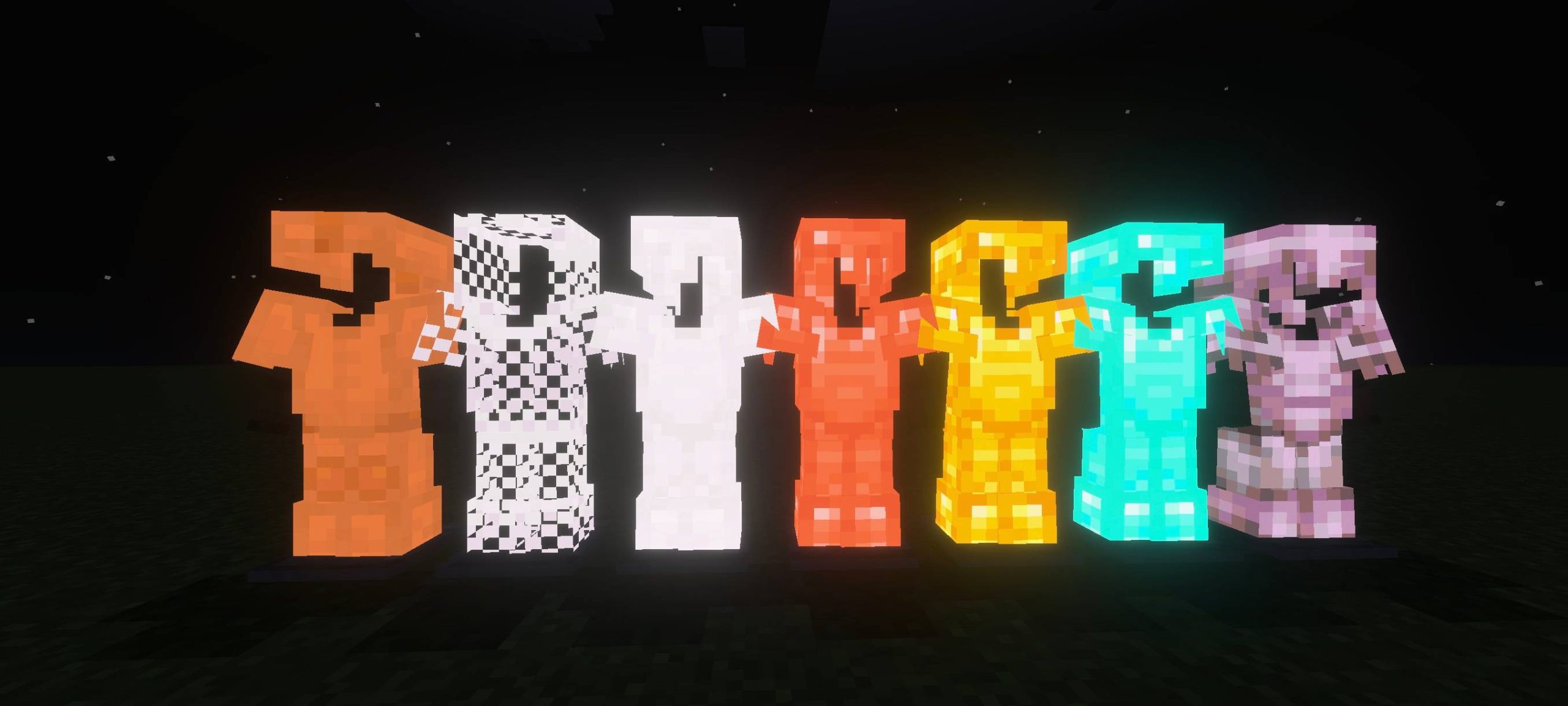 Glowing Armors для Minecraft Pocket Edition 1.21