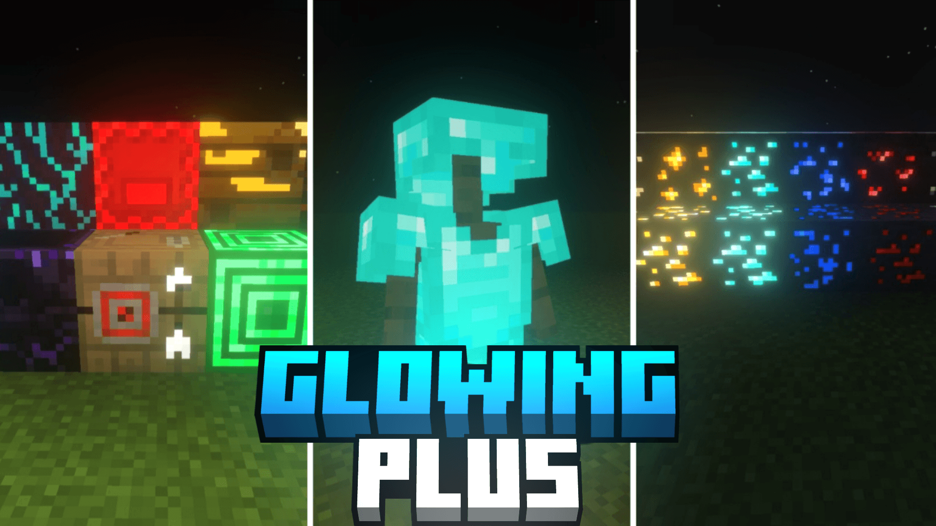 Glowing Plus для Minecraft Pocket Edition 1.21