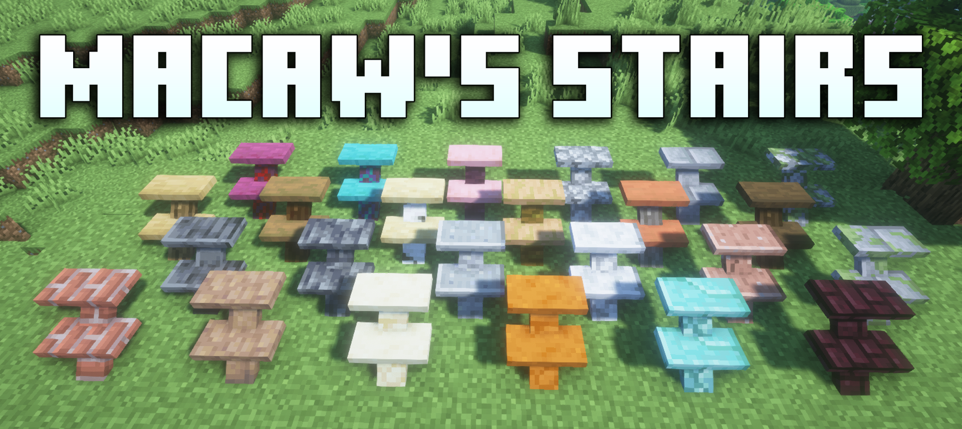 Macaw’s Stairs for Minecraft 1.21.7