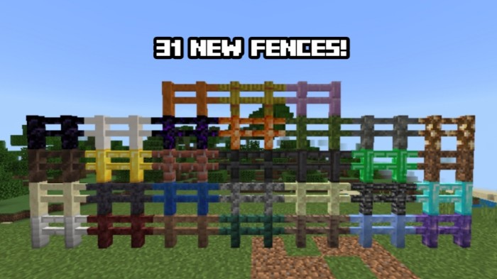 More Fences for Minecraft Pocket Edition 1.21