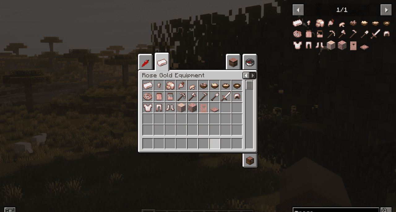 Rose Gold Equipment for Minecraft 1.21.11