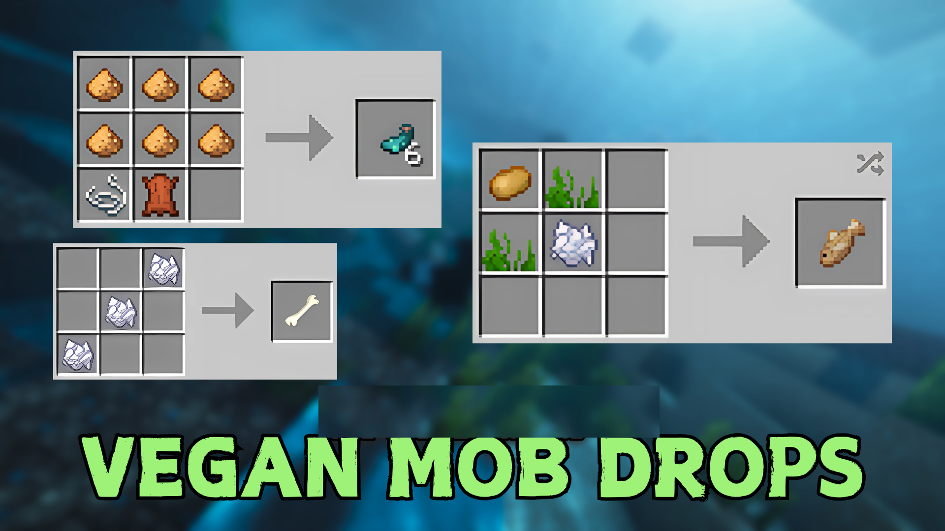Vegan Mob Drops for Minecraft 1.21.10